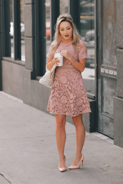 The Prettiest Pink Spring Dress - BLONDIE IN THE CITY