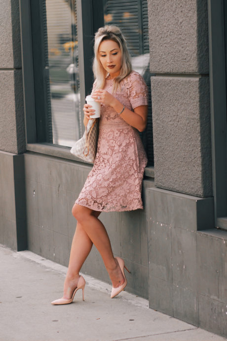 The Prettiest Pink Spring Dress - BLONDIE IN THE CITY