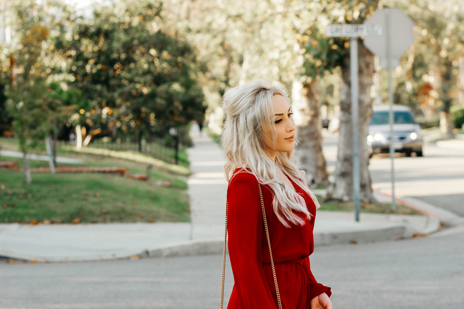 Sheer Red - BLONDIE IN THE CITY