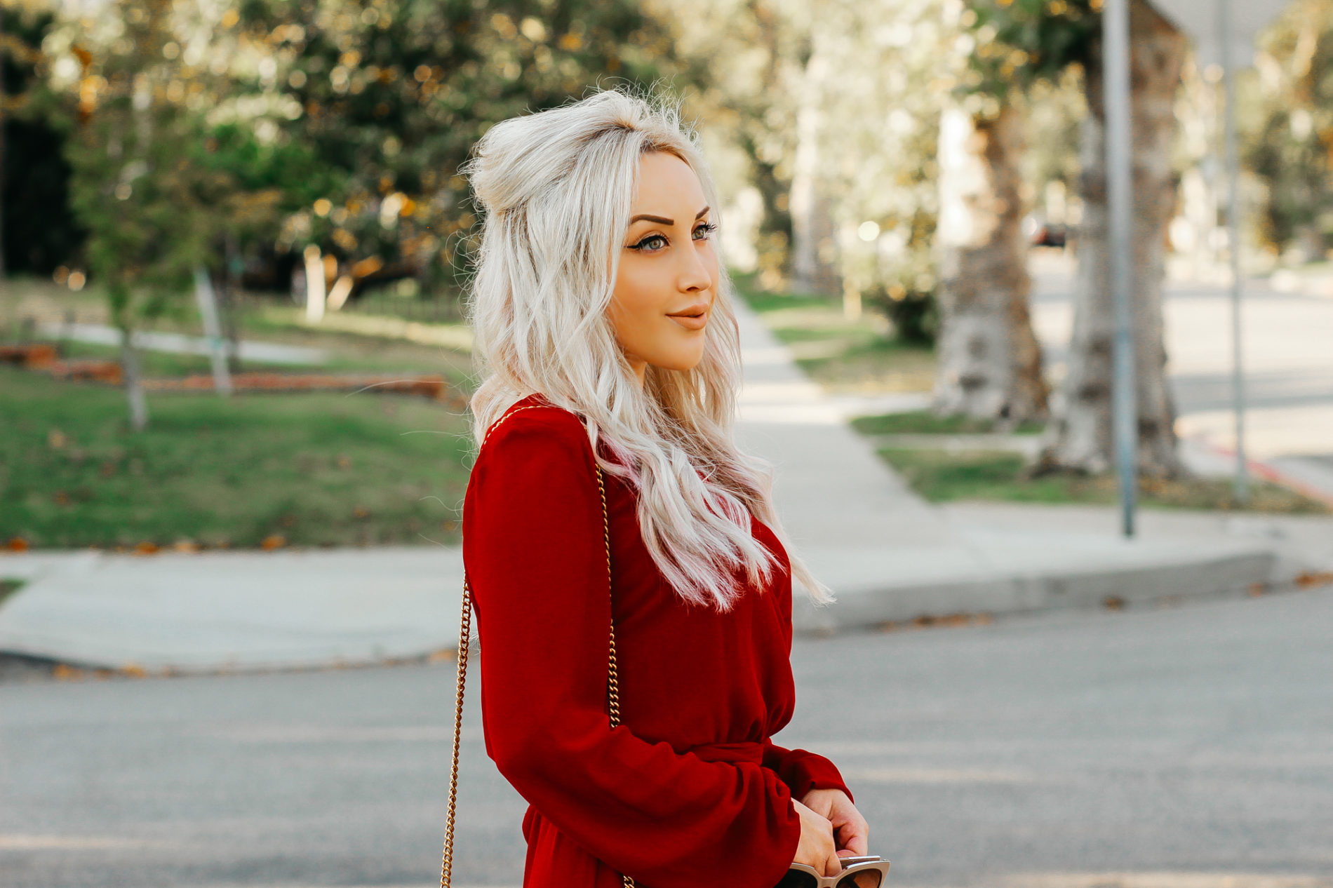 Sheer Red - BLONDIE IN THE CITY